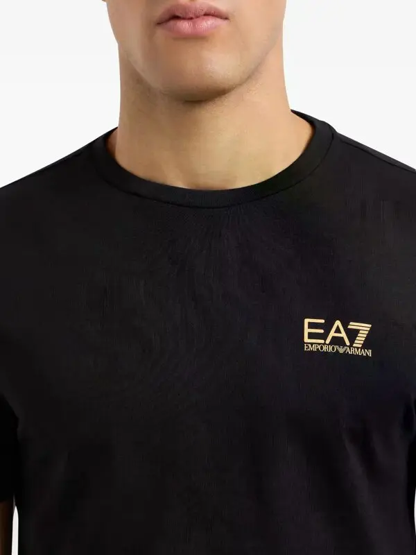 EA7 Logo-print T-shirt - Black