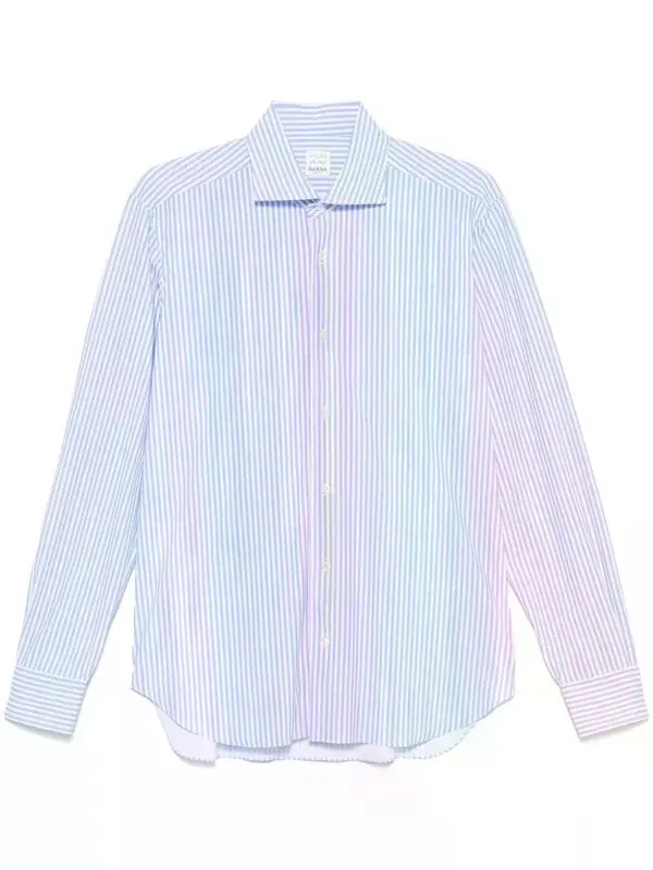 BARBA NAPOLI Striped Shirt - Blue