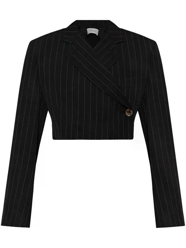 Sportmax Utopia Striped Blazer - Black