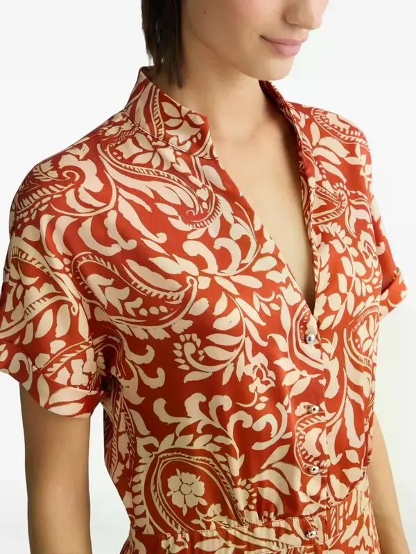 Liu Jo Printed Twill Jumpsuit