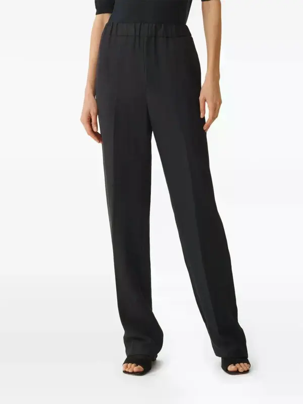 Fabiana Filippi High-waisted Straight Trousers - Black