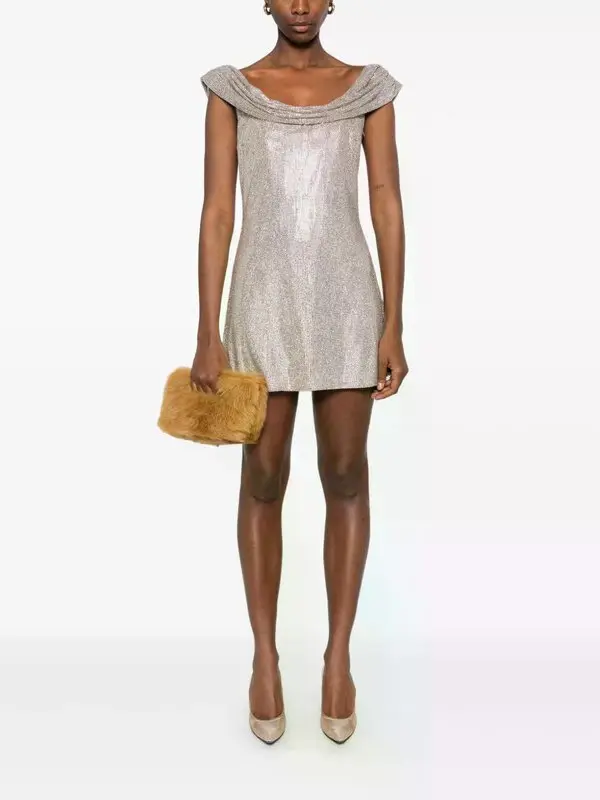 Crystal-embellished Mini Dress