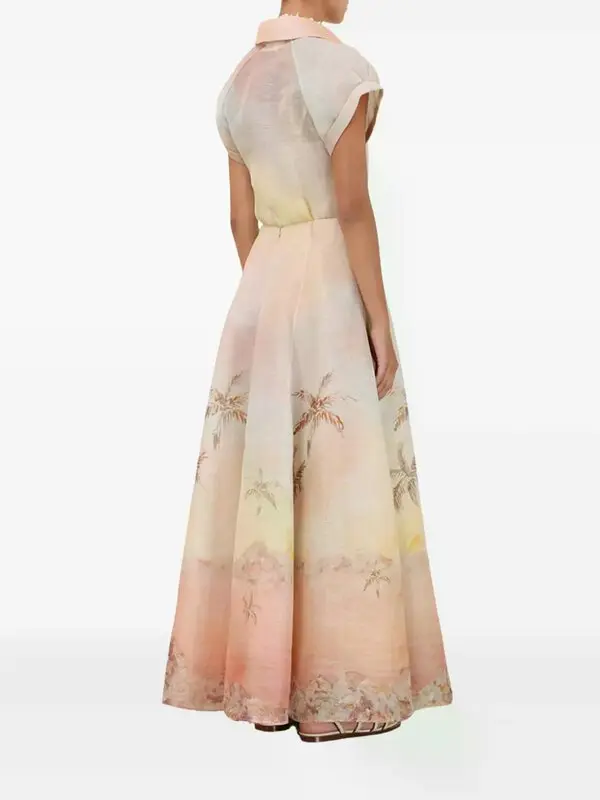 Zimmermann Illuminate Maxi Skirt - Pink