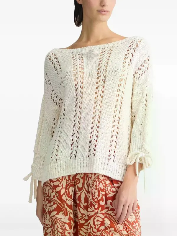 Liu Jo Crochet-knit Sweater