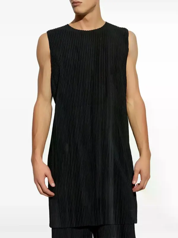 Issey Miyake Pleated Sleeveless Top