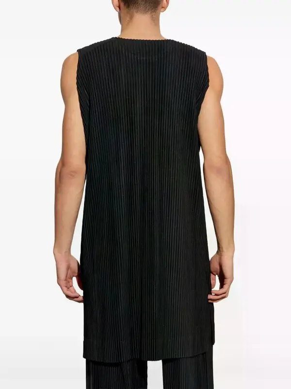 Issey Miyake Pleated Sleeveless Top