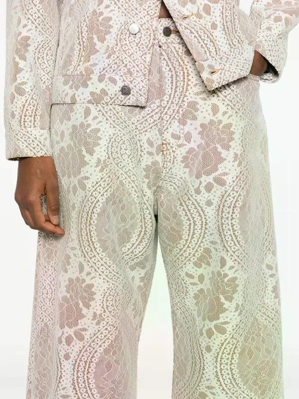 Giuseppe Di Morabito Lace-effect Jeans