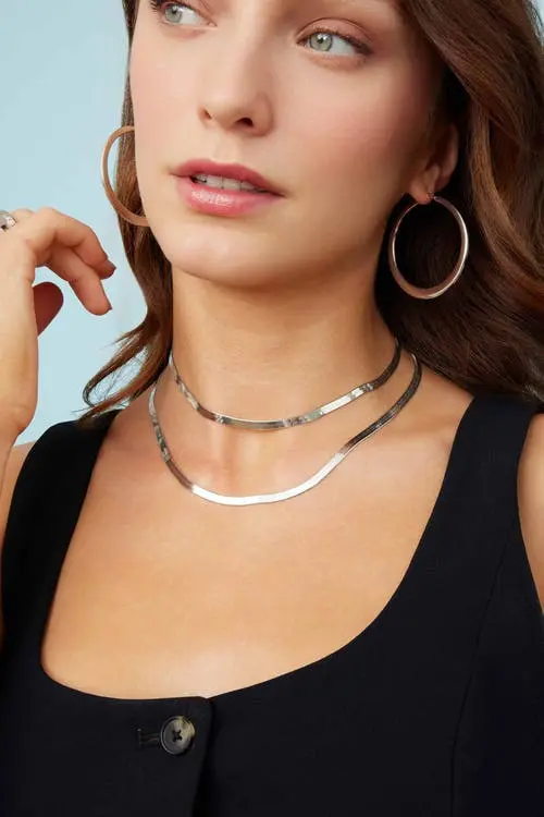 ORADINA Mirage Herringbone Choker