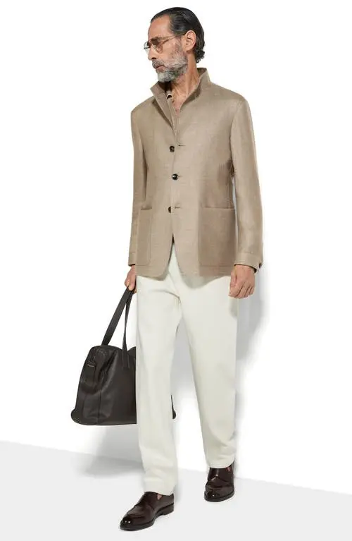 Zegna Cashmere-blend Chore Jacket - Light Taupe