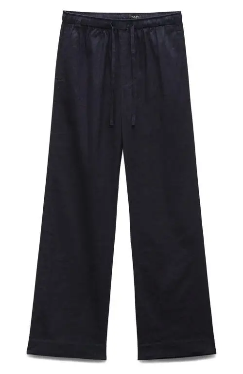 Rag & Bone Logan Drawstring Linen Blend Pants