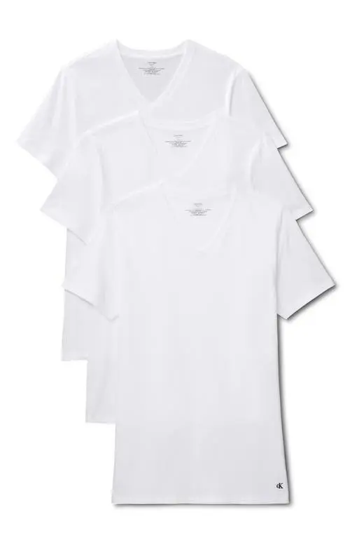 Calvin Klein 3-pack Classic Cotton V-neck T-shirts