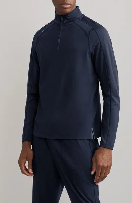 RHONE Rise Quarter Zip Pullover - True Navy