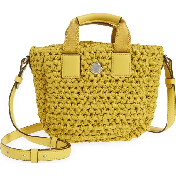 Moncler Micro Caradoc Woven Crossbody Bag