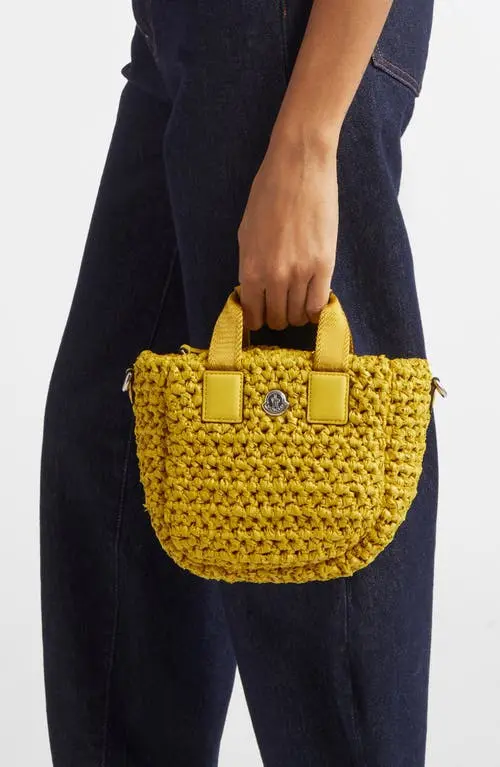 Moncler Micro Caradoc Woven Crossbody Bag