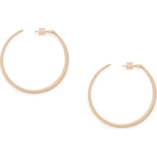 ALLSAINTS Serpentine Hoop Earrings - Warm Brass