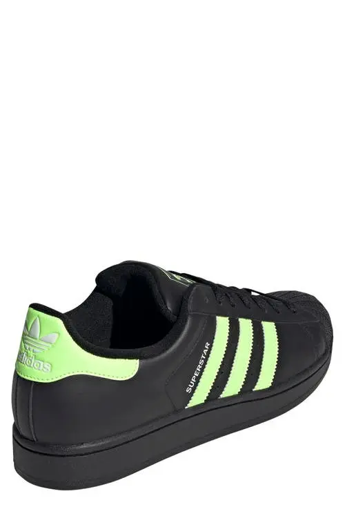 Adidas Gender Inclusive Superstar Ii Sneaker - Black/ Signal Green/ White