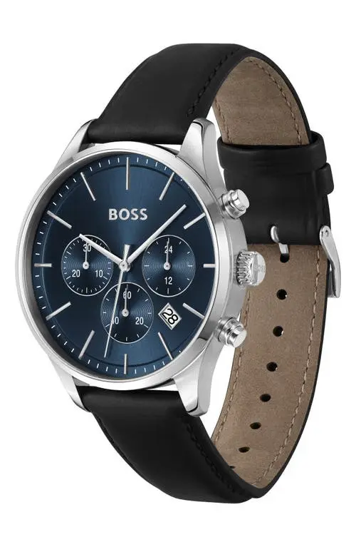 BOSS Avery Chronograph Strap Watch - Blue