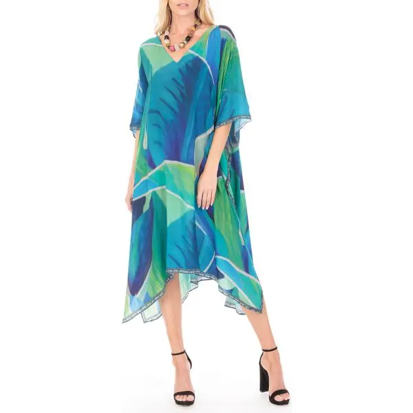 APNY Print Midi Caftan - Multi
