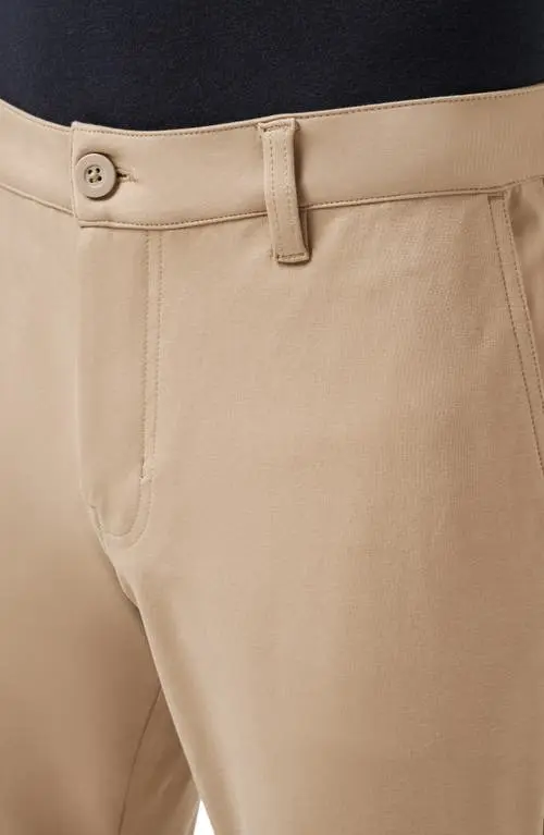 Travis Mathew Legacy Stretchknit Flat Front Chinos - Khaki