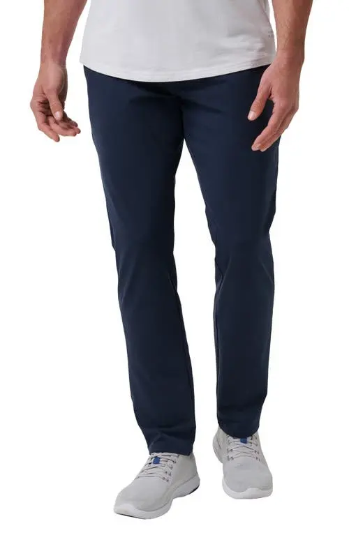 Travis Mathew Legacy Stretchknit Flat Front Chinos - Total Eclipse