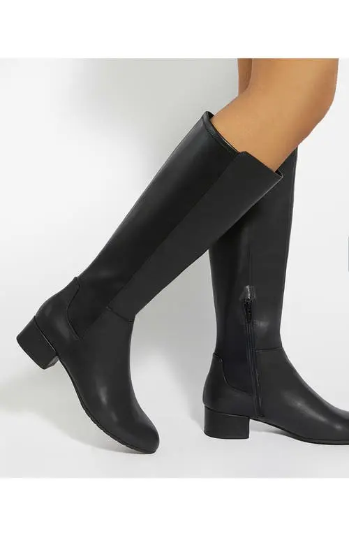Dune London Tayla Knee High Boots - Black
