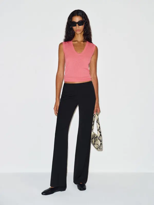 REFORMATION Marta Regenerative Merino Sweater Tank Top - Pink