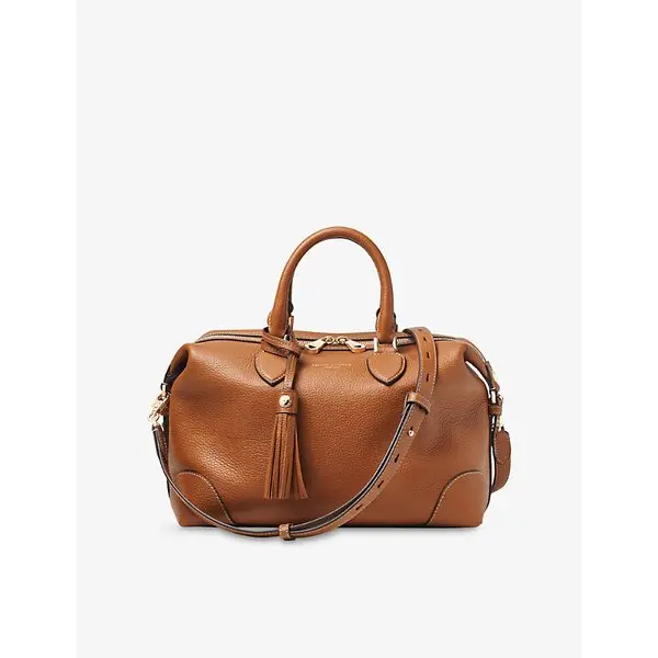 ASPINAL OF LONDON Hudson Leather Bowling Bag - Tan