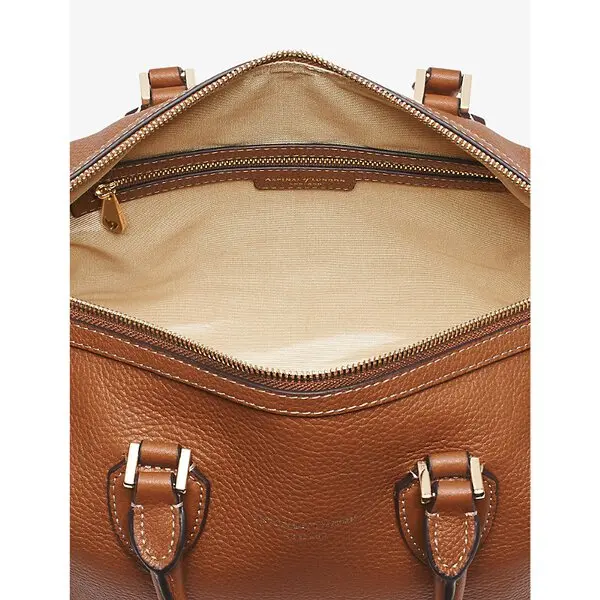 ASPINAL OF LONDON The Hudson Midi Leather Bag - Tan