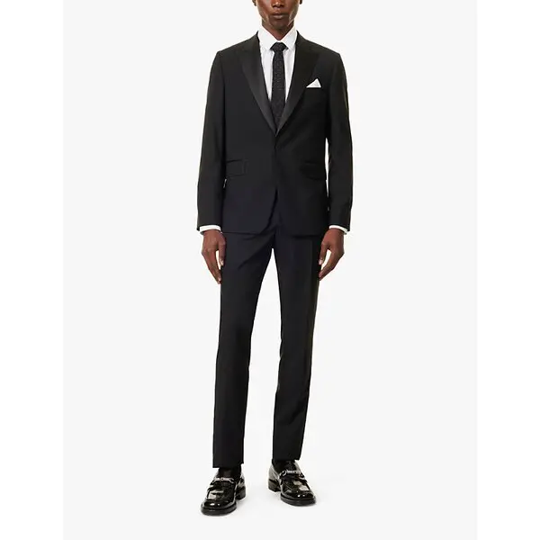 Paul Smith Peak Lapels Flap Pockets Regular-fit Wool-blend Suit
