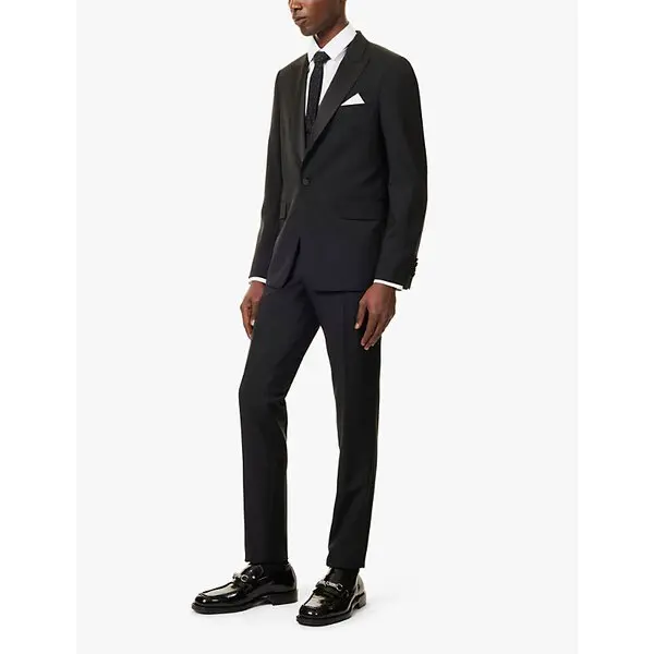 Paul Smith Peak Lapels Flap Pockets Regular-fit Wool-blend Suit