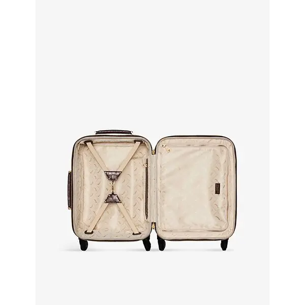 ASPINAL OF LONDON Connaught Croc-effect Leather Cabin Suitcase