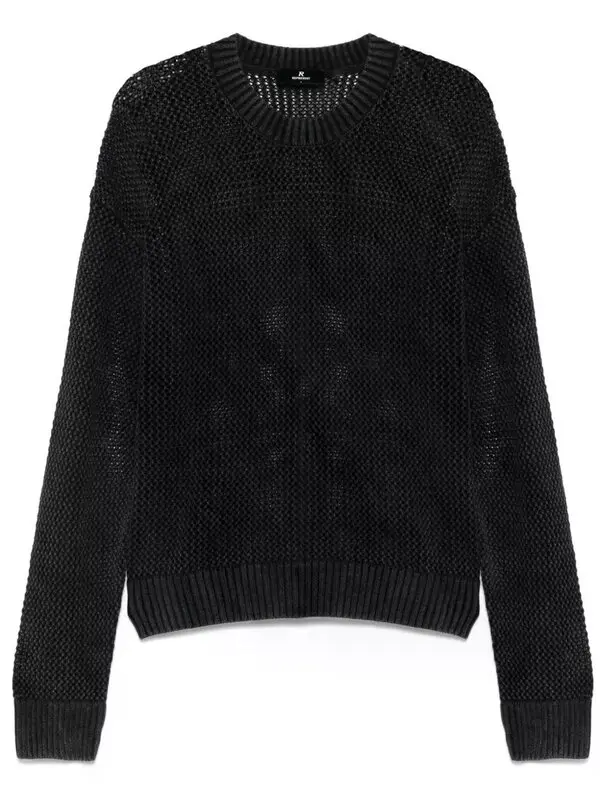 REPRESENT Open-gauge Sweater - Black