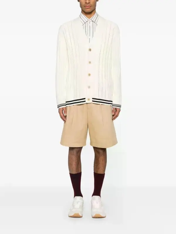 GOLDEN GOOSE Cable-knit Cotton Cardigan