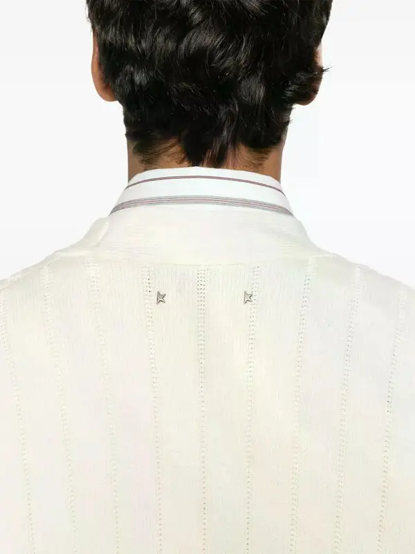 GOLDEN GOOSE Cable-knit Cotton Cardigan