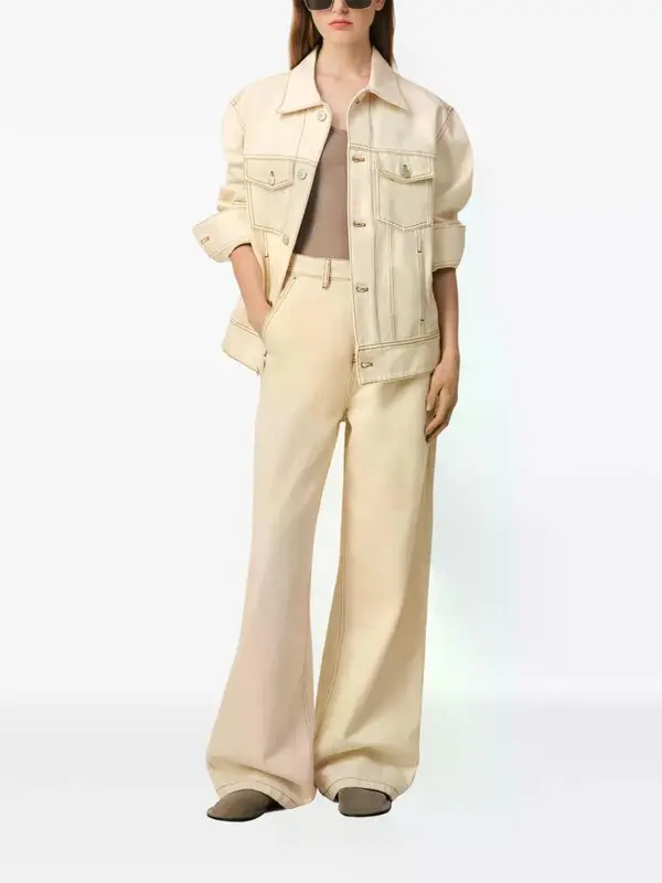Ami Cotton Trucker Jacket - Neutrals