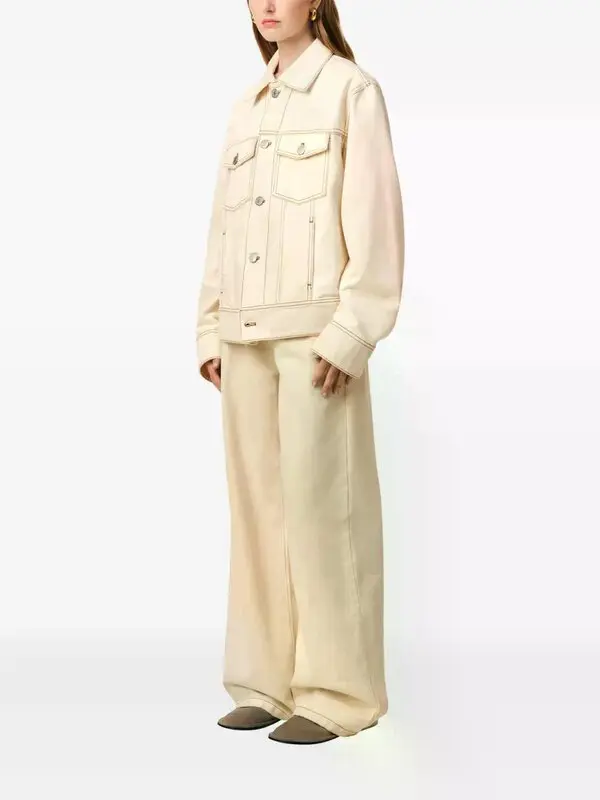 Ami Cotton Trucker Jacket - Neutrals