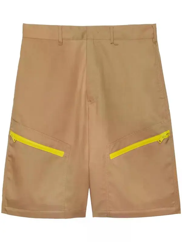 MSGM Contrasting-trim Shorts - Neutrals