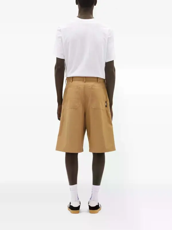 MSGM Contrasting-trim Shorts - Neutrals