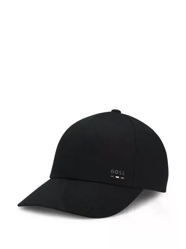 BOSS Appliqué Cotton Cap - Black