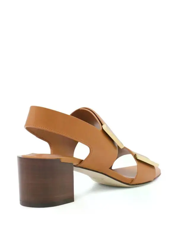 TOD'S Strappy Leather Sandals - Brown