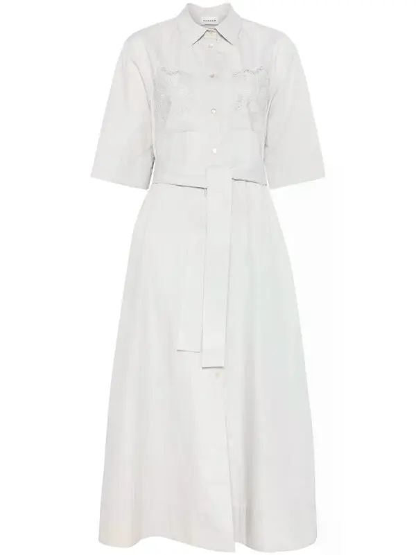 P.a.r.o.s.h Cioccolato Maxi Shirt Dress