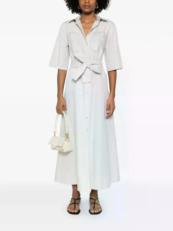 P.a.r.o.s.h Cioccolato Maxi Shirt Dress