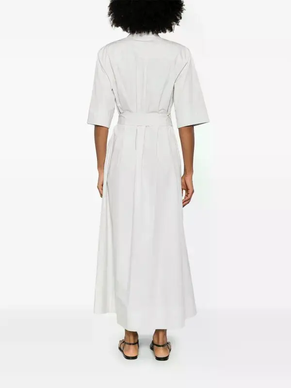 P.a.r.o.s.h Cioccolato Maxi Shirt Dress