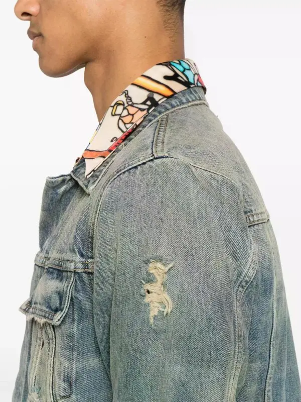 Amiri Denim Trucker Jacket - Blue