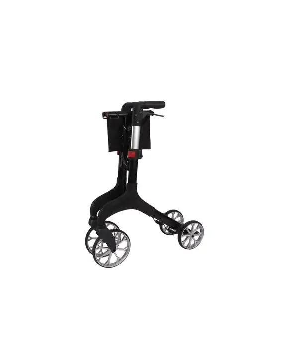 PURSONIC Foldable Wheeled Walker With Adjustable Height