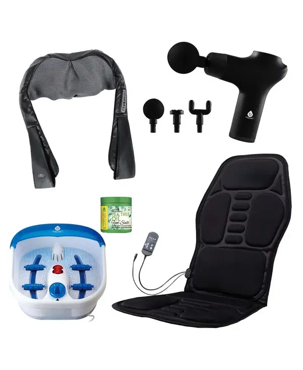 PURSONIC Total Relaxation Bundle – Foot Spa - Black