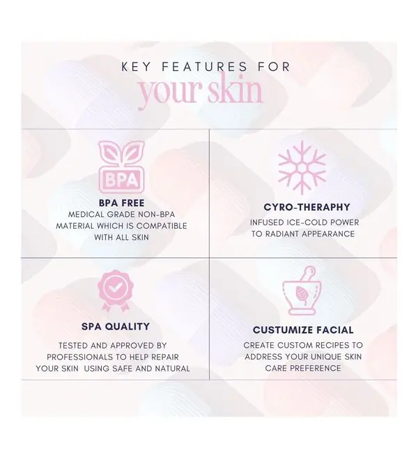 SKIN MANTRA Ice Roller – Reusable Silicone Face Roller