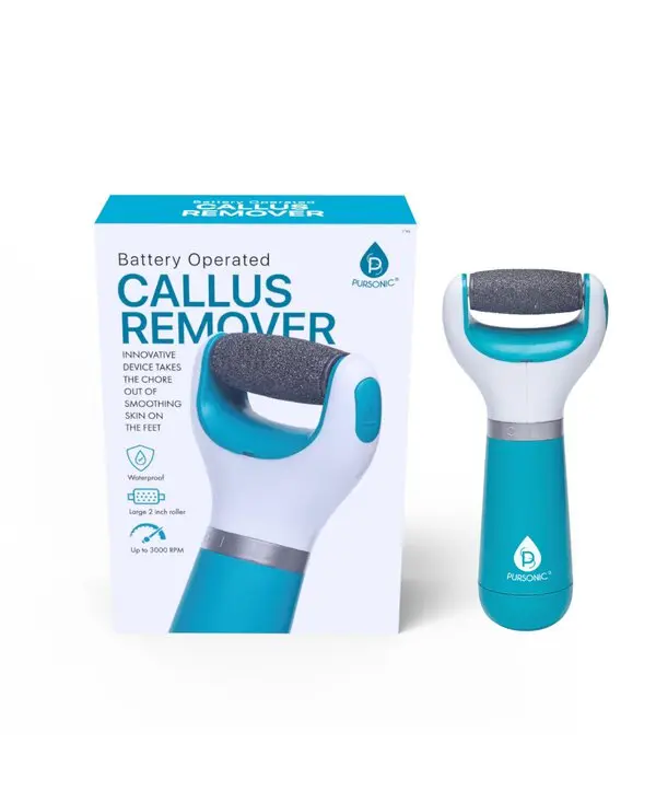 PURSONIC Battery-operated Callus Remover Effortlessly Smooth Feet With Waterproof - Blue