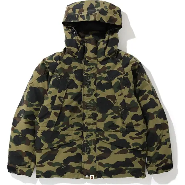 A BATHING APE 1st Camo Snowboard Down Jacket - Green