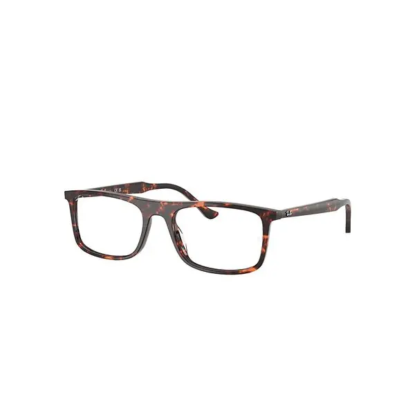 Ray-ban Rectangle Eyeglasses - Havana Red Turtle